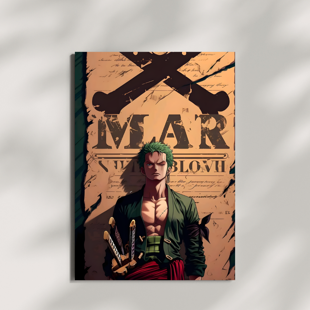 Swordsman’s Journey || Zoro Map Collectible poster – Luxen Art Gallery