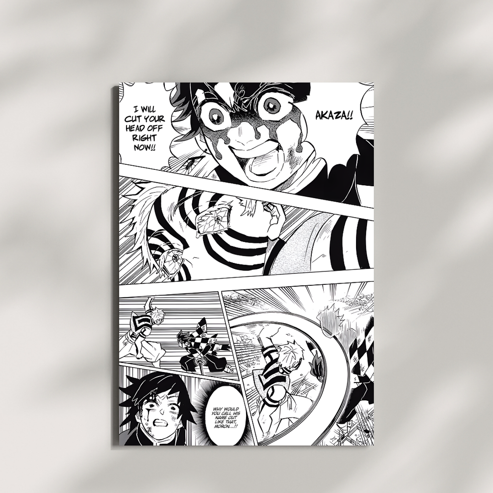 Epic Encounters || Akaza vs. Slayers Manga poster – Luxen Art Gallery