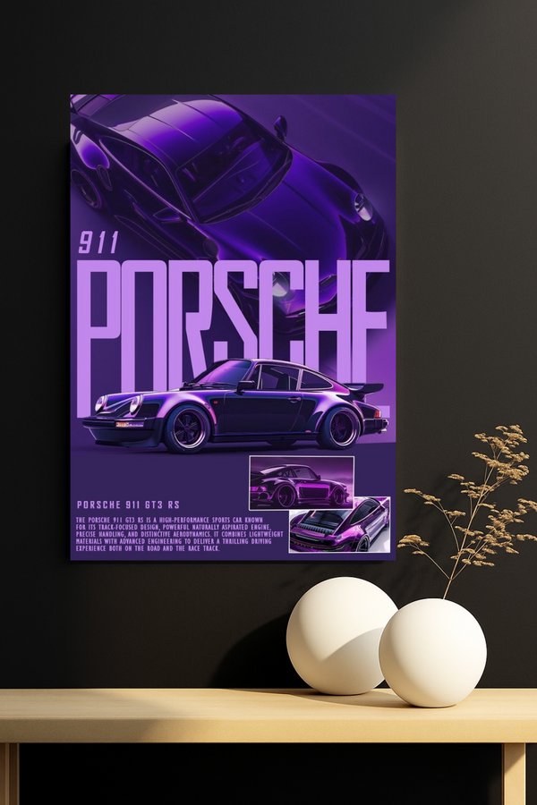Porsche 911 GT3 RS Poster #2 – Luxen Art Gallery