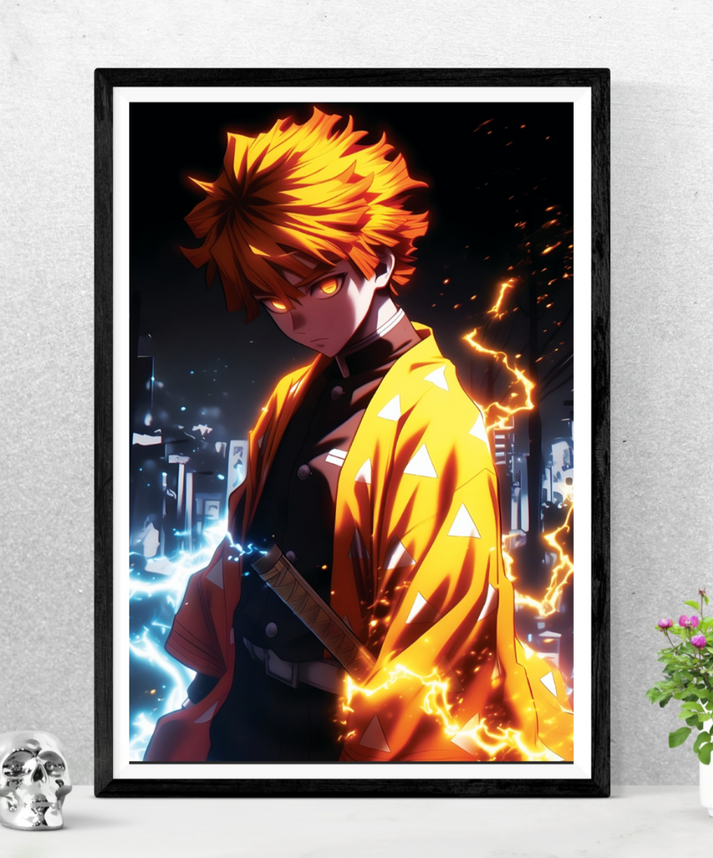 Zenitsu Agatsuma #2 || Dynamic Anime Poster – Luxen Art Gallery