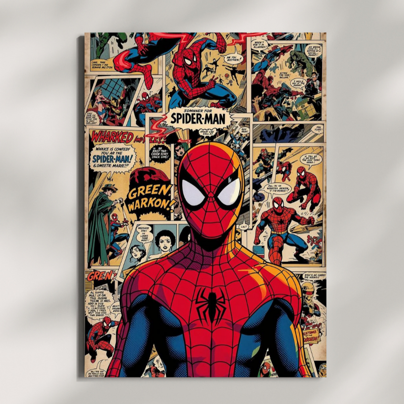 Amazing Spider-Man Retro Wall poster – Luxen Art Gallery