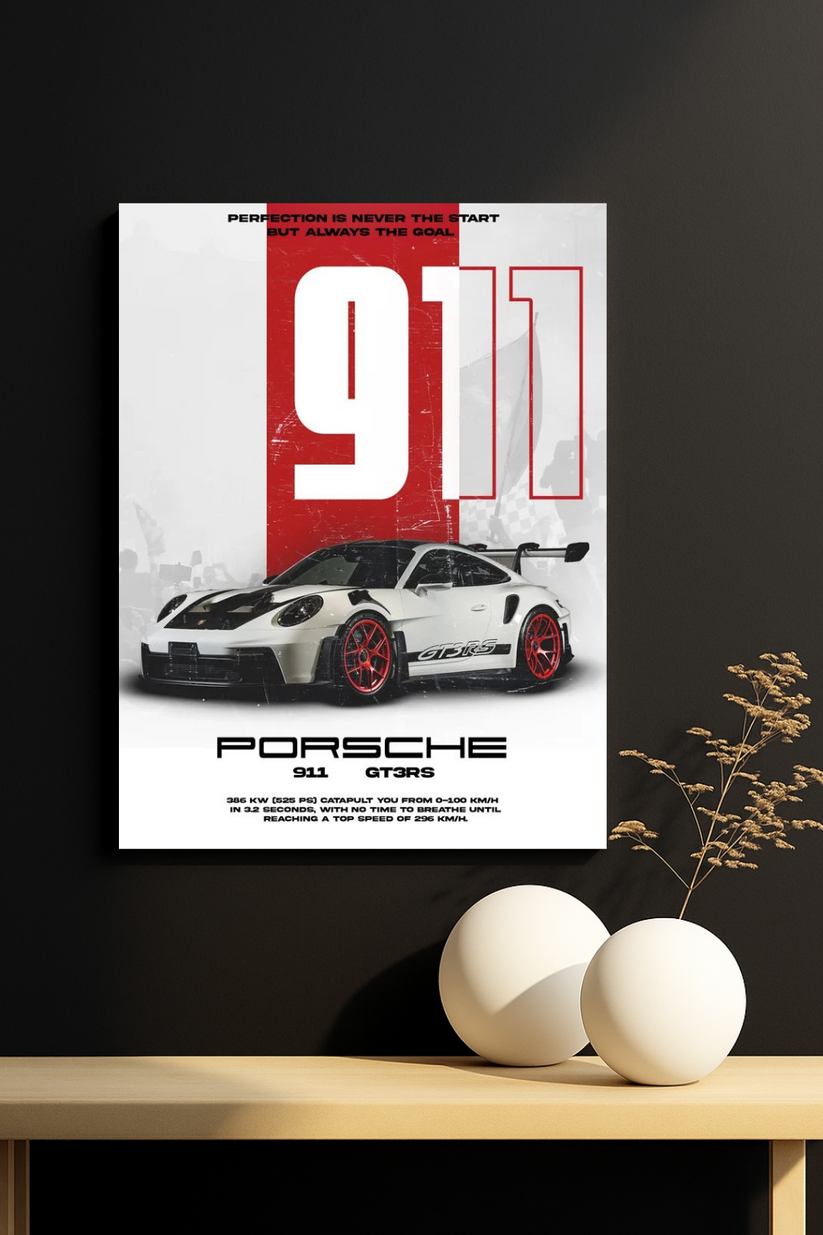 911 Perfection #@ || Porsche GT3 RS Poster – Luxen Art Gallery