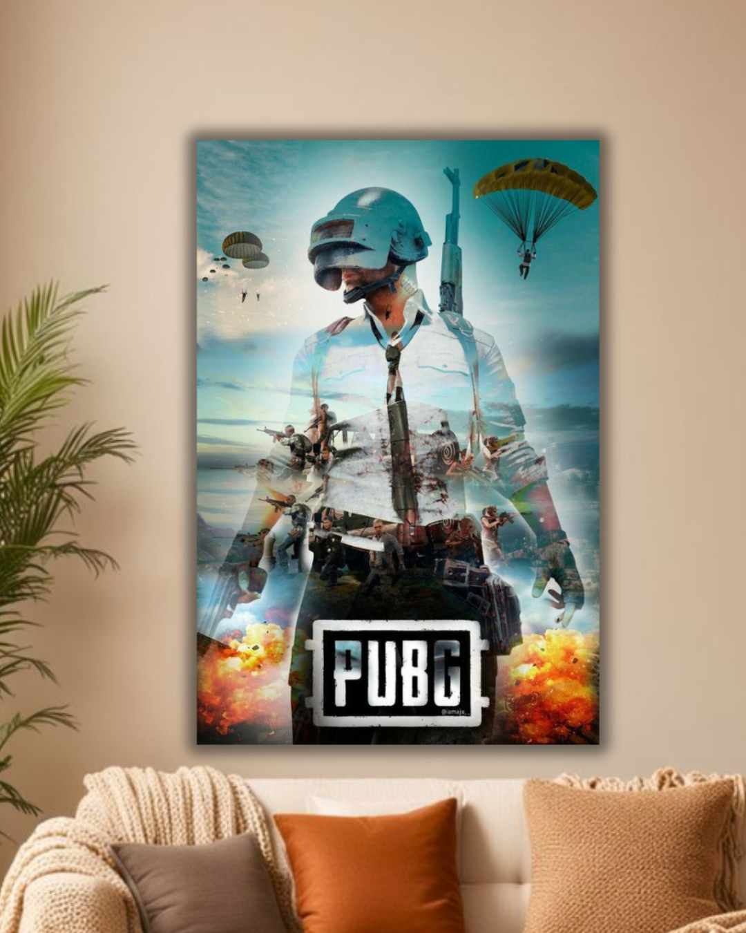 "PUBG Lone Survivor Poster" – Luxen Art Gallery