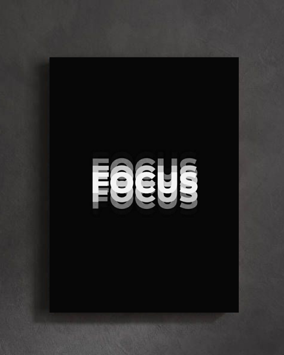 "Focused Mindset Motivation Poster" – Luxen Art Gallery