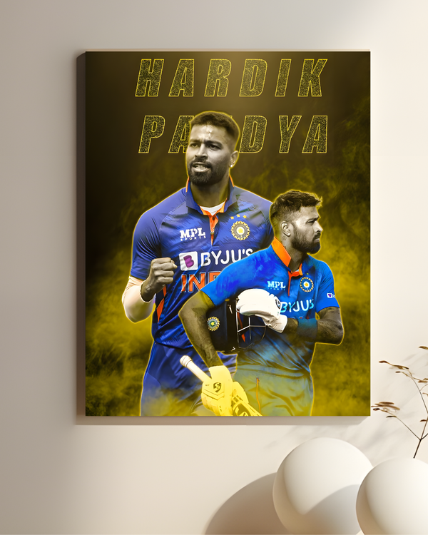 Hardik Pandya #5 || Cricket Poster – Luxen Art Gallery